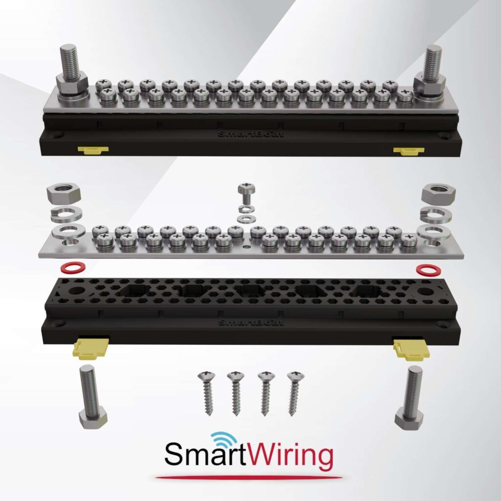Busbar 150A with Screw Terminals 200mm - Smart Boat